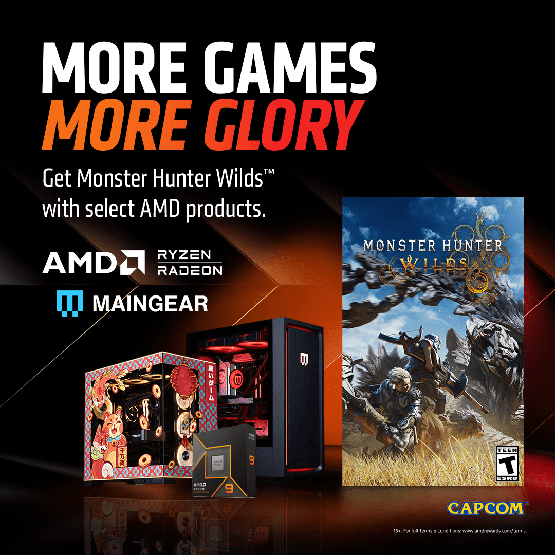 AMD Monster Hunter Wilds & Gamers First – MAINGEAR